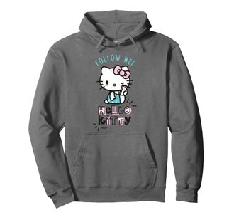 Hello Kitty Like Follow Social Friends Online Classic Click Pullover Hoodie