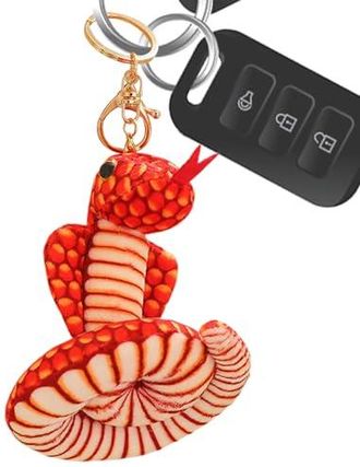 Generico Push Snake Keychain - Faisceau De Sac &Agrave; Dos Cr&eacute;atif, Pendentif Animal Doux | Accessoire De Clavier En Peluche D&eacute;gorition Pour Jeux De Jurne Pour Jour 