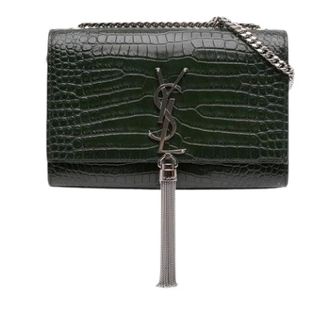 Saint Laurent Sac bandouli&egrave;re Kate Pre-owned - Femme - Pre-owned - Vert - Taille: ONE Size