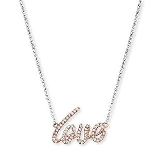 Engelsrufer Collier Engelsrufer Love en argent bicolore avec zircone