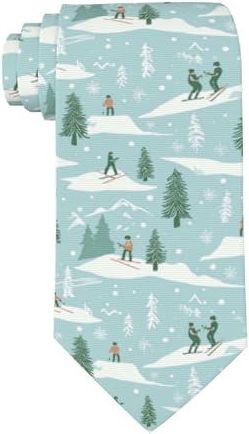 Generic Téléphérique Pour Skieurs Cravates Polyvalente Cravates Hommes Classique Cravate Homme Pour Mariage Bureau Femmes