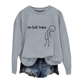Generic Pull Femme Sweatshirt Lettres Imprim&eacute;es Manches Longues Col Rond Pull Sans Capuche Chemisier Tops Automne Hiver Femmes Lettres Imprim&eacute; D&eacute;contract&eacute; Hau