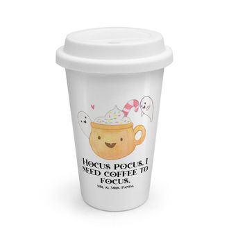 Mr. & Mrs. Panda To Go Becher Kaffee Gespenst - Geschenk, S&uuml;&szlig;es sonst gibts saures, Schenken, Kaffeebecher to go, Kaffee to go Becher Thermo