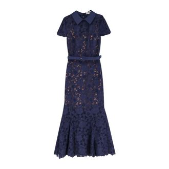 Self Portrait Rs26171 Maxi Kleid - - Dresses - Damen - Blau - XS