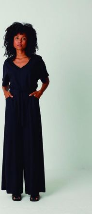 SKFK Damen vegan Jumpsuit Alaia Schwarz