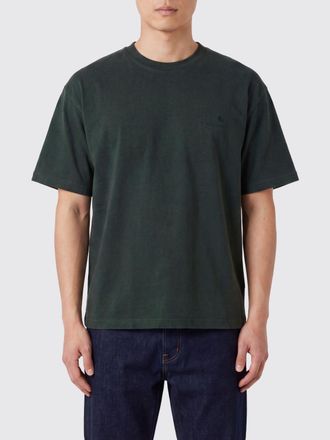 Carhartt Work in Progress Relaxed Fit T-Shirt aus Baumwolle mit Ton-in-Ton-Logostickerei