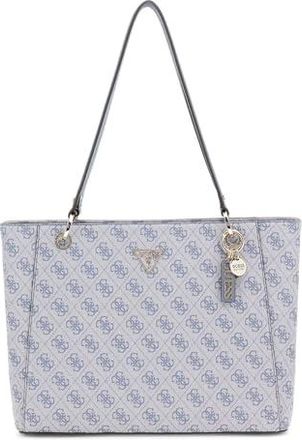 Guess sac à épaule sac shopper Noelle II Tote Slate Logo bleu gris
