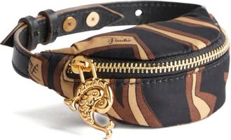 Pucci porte-monnaie Yummy à bride en cuir - Noir