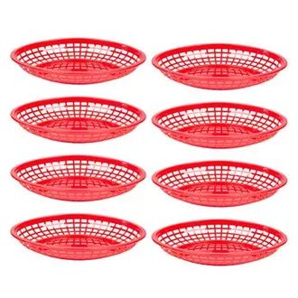 Hemoton Panier De Fruits En Plastique 32 Pi&egrave;ces Pour Organisation De Table Et Buffet Corbeilles De Rangement Simples Pour Fruits Bonbons Et Snacks Taille Comp