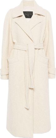 Herno Mantel aus Bouclé - Nude