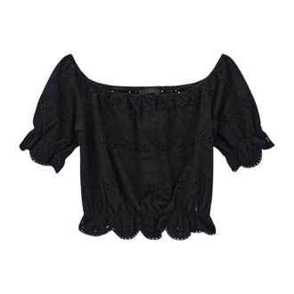 Guess Shoulder Off Embroi Top - - Blouses & Shirts - Damen - Schwarzk - S
