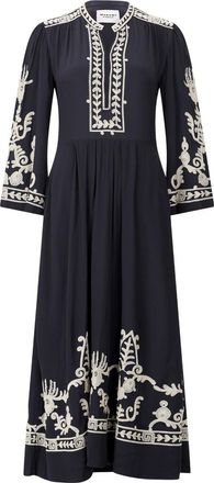 Isabel Marant Midikleid Feliana aus Cr&ecirc;pestoff