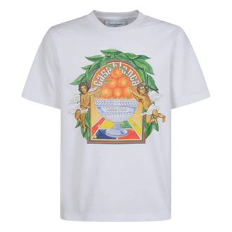 Casablanca Homme, Tops, Blanc, Taille: 2XL Classic T-Shirt