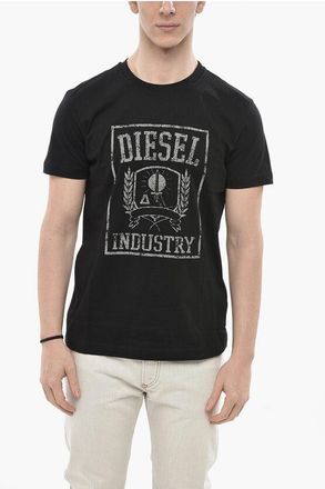 Diesel Cotton Jersey T-Shirt T-DIEGOR 11-G Printed size Xxl