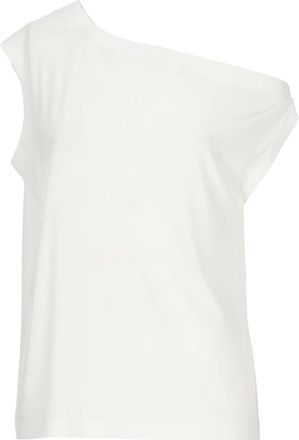 Norma Kamali Femme, Tops, Blanc, Taille: 38 FR Drop Shoulder Top