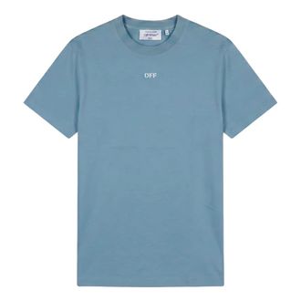 Off-white Kurzarm-T-Shirt - - Tops - Herren - Blau - XS