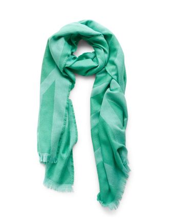 Cecil Damen B572684 Gemusterter Schal, Aventurine Green, A