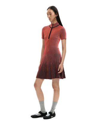 Desigual robe courte iris&eacute;e rouge