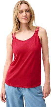 Cecil 3226764 Haut Aspect tricoté, Rouge Pomme glacé, L Femmes