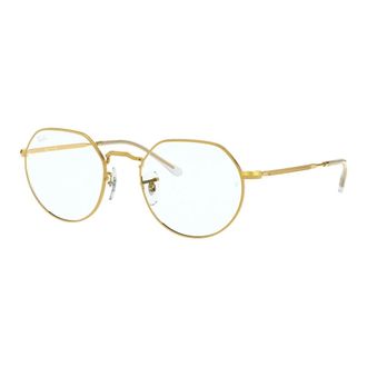 Ray-Ban Homme, Accessoires, Jaune, Taille: 51 MM Lunettes de Soleil Dorées pour Homme - RX Jack 6465