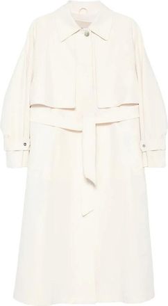 Herno Femme, Manteaux, Blanc, Taille: 38 FR Trench-coat ceintur&eacute;