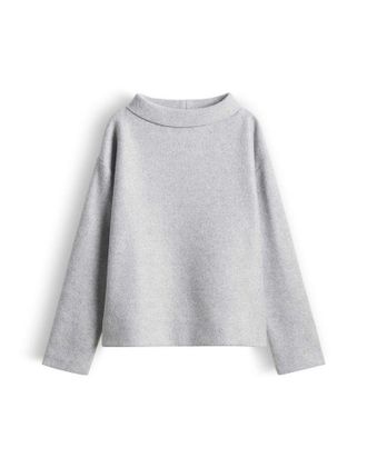 OPUS Sweatshirt Gesu aus weicher Sweatware Gerader Schnitt mit &uuml;berschnittener Schulter und Seitenschlitzen