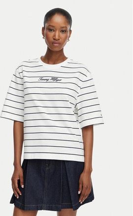 Tommy Hilfiger T-Shirt Classic WW0WW50948 Wei&szlig; Relaxed Fit