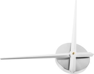 Cabilock 1 Satz DIY Wanduhr mit Gro&szlig;en Zeigern Ger&auml;uschlosem Uhrwerk und Pr&auml;ziser Mechanik Silberne Minutenzeiger f&uuml;r Kreative Uhrgestaltungen Kompatibel mit V