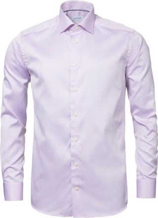 Eton Signature-Twill-Hemd Contemporary Fit lila