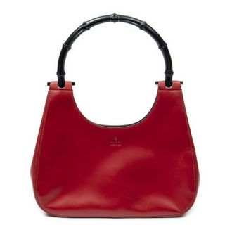 Gucci Crossbody Bags - Top Handle Bamboo Hobo - Gr. unisize - in Rot - f&uuml;r Damen