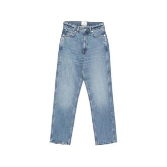 Anine Bing High Waist Gerades Jeans - - Jeans - Damen - Blau - W24