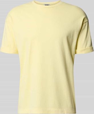 Drykorn T-Shirt mit &Auml;rmelaufschlag und Rundhalsausschnitt