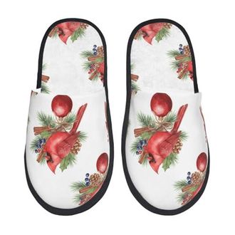 Generic &eacute;l&eacute;gant Pantoufles Femmes Cardinal de No&euml;l Chausson Maison Unisex Chaussons Homme pour Homme Femme Adulte L