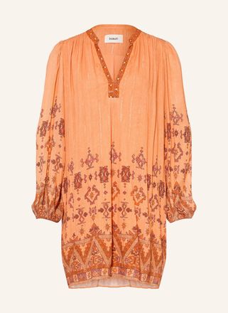 BA&SH Ba&Sh Kleid Zola Mit Glitzergarn orange