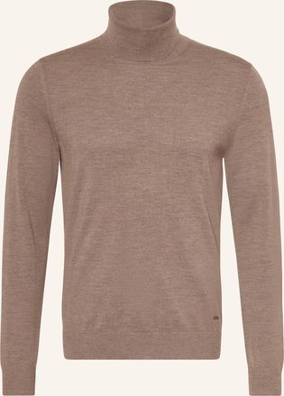 Joop Rollkragenpullover Donte Aus Merinowolle braun