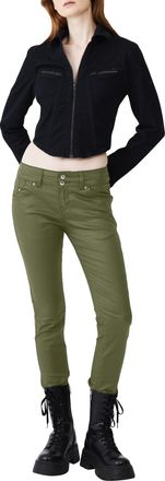 LTB Jeans Jeans Damen Molly M Jeans, Green Coated Wash 2836, 28W / 28L