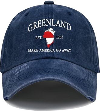 Generic Casquette de baseball Make America Go Away, Groenland Hat, Make America Go Away, Bleu marine, 53