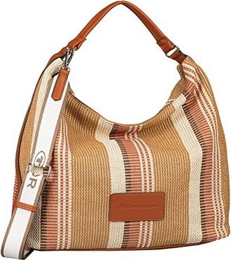 Tom Tailor Linn, Sac à bandoulière Femmes, Cognac mélangé, 42 x 15 x 28