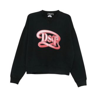 Dsquared2 Drop Fit Sweatshirt - - Sweatshirts & Hoodies - Herren - Schwarzk - M