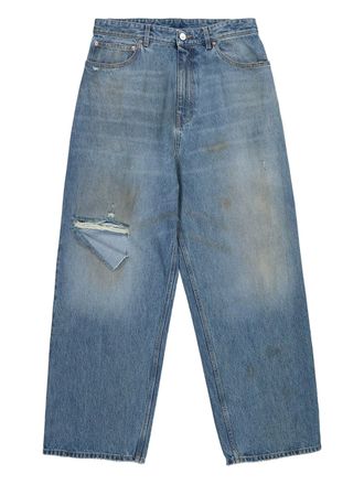 VETEMENTS jeans baggy en d&eacute;tresse
