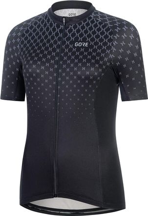 Gore Damen Fahrrad-Trikot Hakka, 40, Schwarz/Graublau