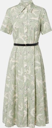 Altuzarra Robe chemise Kiera en coton m&eacute;lang&eacute; imprim&eacute;e