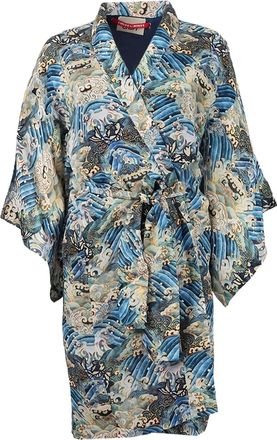 Chufy Susu short belted coat - Bleu