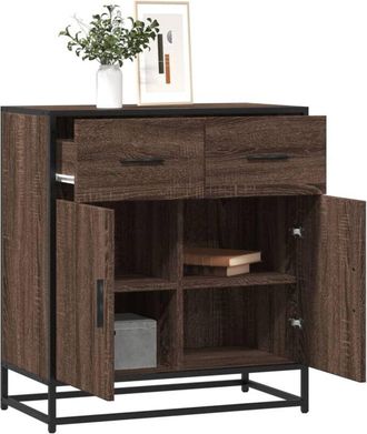 vidaXL Sideboard Braun Eichen-Optik 68x35x76 cm Holzwerkstoff - Vidaxl