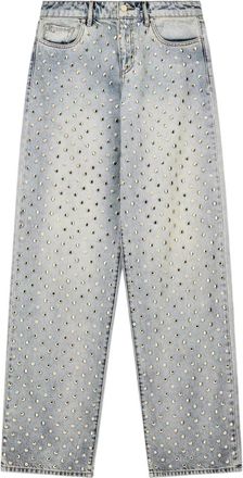 A|X Armani Exchange Jeans mit Nieten im Wide-Leg-Schnitt - - Jeans - Damen - Blau - W31