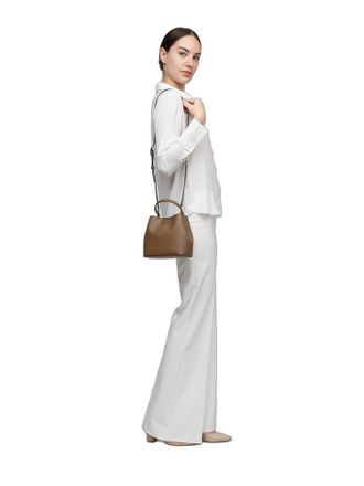 Michael Kors Womens Crossbody Bag Driftwood 88.coated Canvas Polyester Crossbody-bags