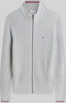 Tommy Hilfiger Regular Fit Strickjacke aus reiner Baumwolle