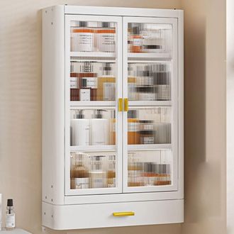 Generic Mehrzweckschrank Werkstatt Metallschrank Tragkraft: 25 Kg H&ouml;henverstellbare Regalb&ouml;den Magnetische, Halbtransparente Doppelt&uuml;r Werkzeugschrank Mit Sch