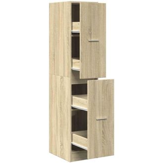 vidaXL Armoire dapothicaire ch&ecirc;ne sonoma bois ding&eacute;nierie Vidaxl