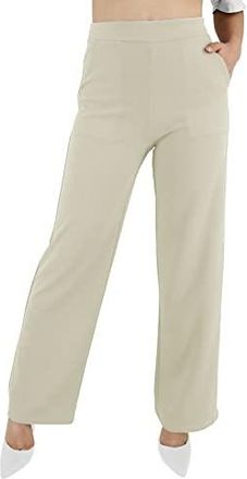 JOPHY & CO. JOPHY & CO Pantalon pattes deph. en tissu léger, élastique et confortable, avec poches, pour femme (référence : 6503), beige, XXXL